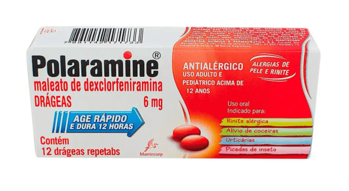 Polaramine 6mg - 12 Comprimidos Revestidos | Mevo Farma