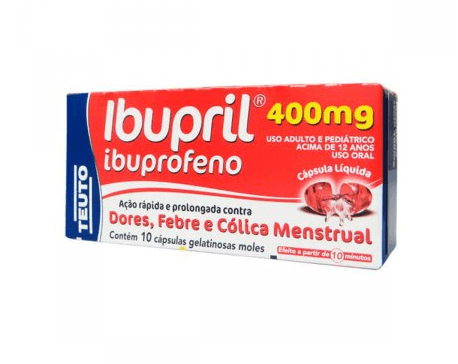 Ibupril 400mg - 10 Cápsulas Moles | Mevo Farma - Mevo Farma