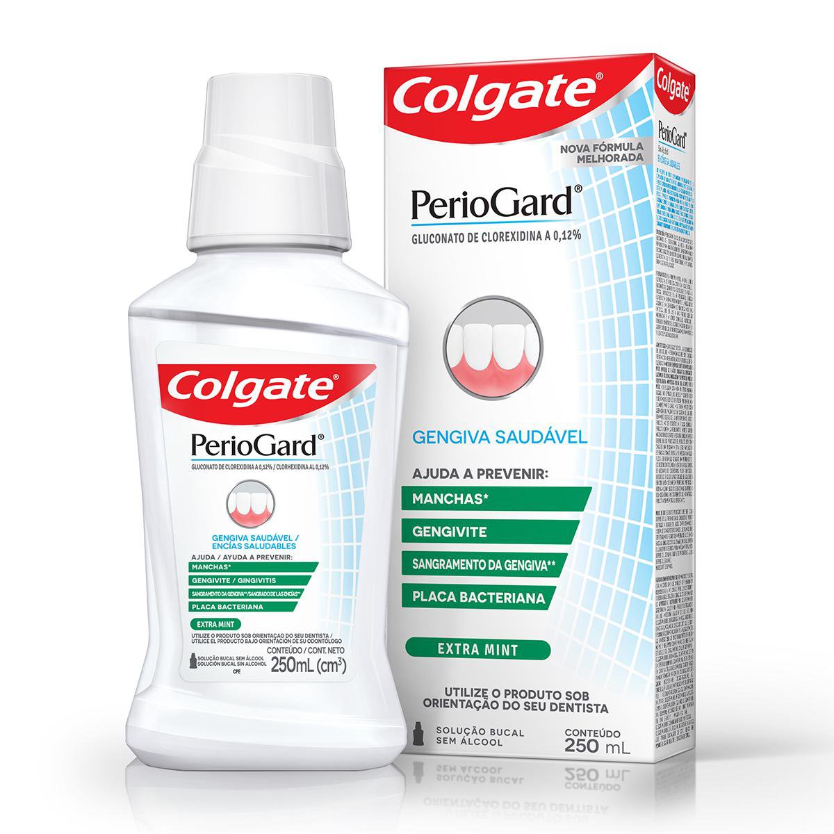 Solucao Bucal Colgate Periogard sem álcool extramint, 250mL | Mevo ...