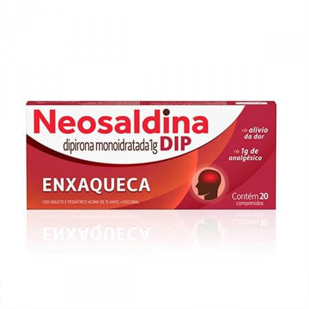 Neosaldina Dip 1G Comprimido - Caixa com 20 Comprimidos | Mevo Farma ...