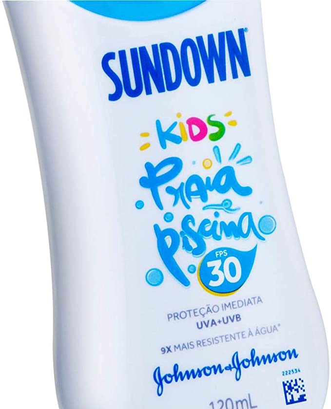 Protetor Solar FPS30 Sundown Kids Praia E Piscina 120mL | Mevo Farma ...
