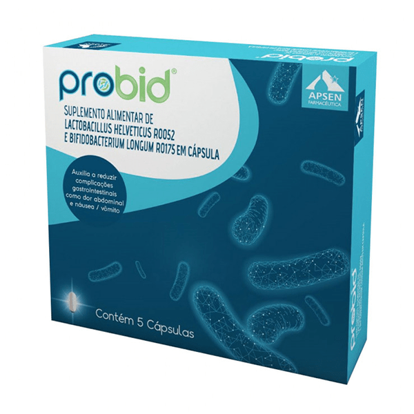 Probid 5 Cápsulas Apsen | Probiótico para Saúde Intestinal | Mevo Farma