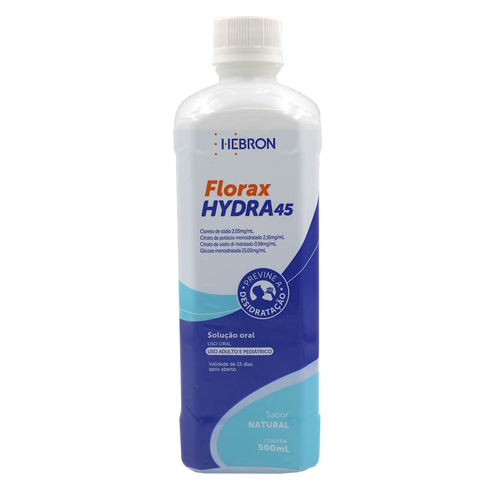 Florax Hydra 45 Sabor Natural Solução 500mL | Mevo Farma - Mevo Farma