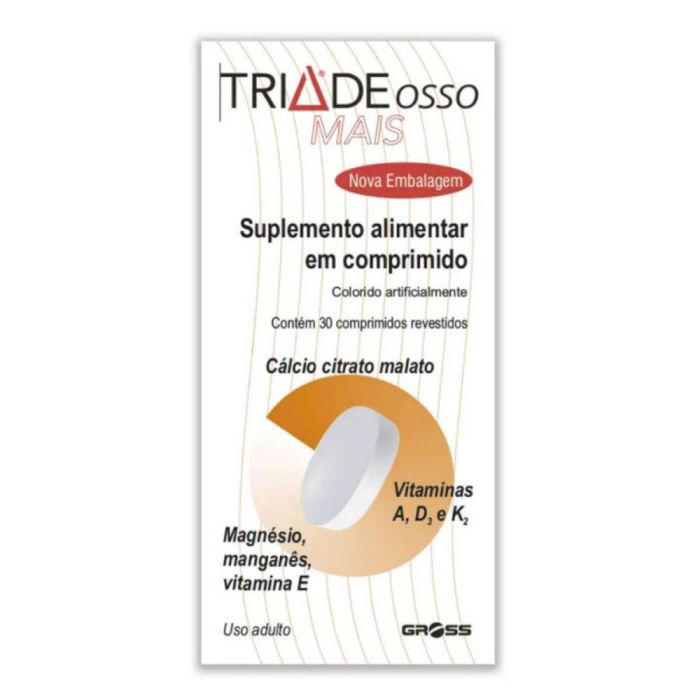 Triade Mais Osso 30 Comprimidos | Mevo Farma
