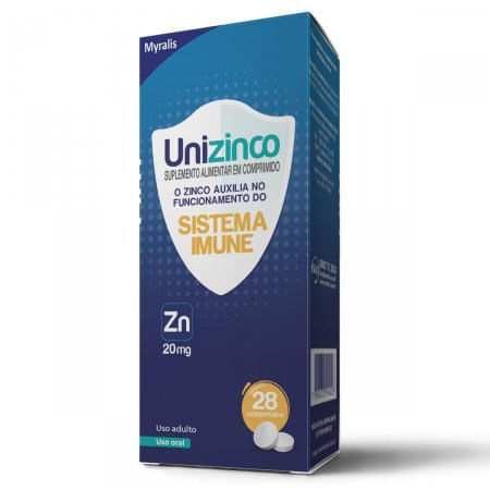 Unizinco 20mg 28 Comprimidos | Mevo Farma - Mevo Farma