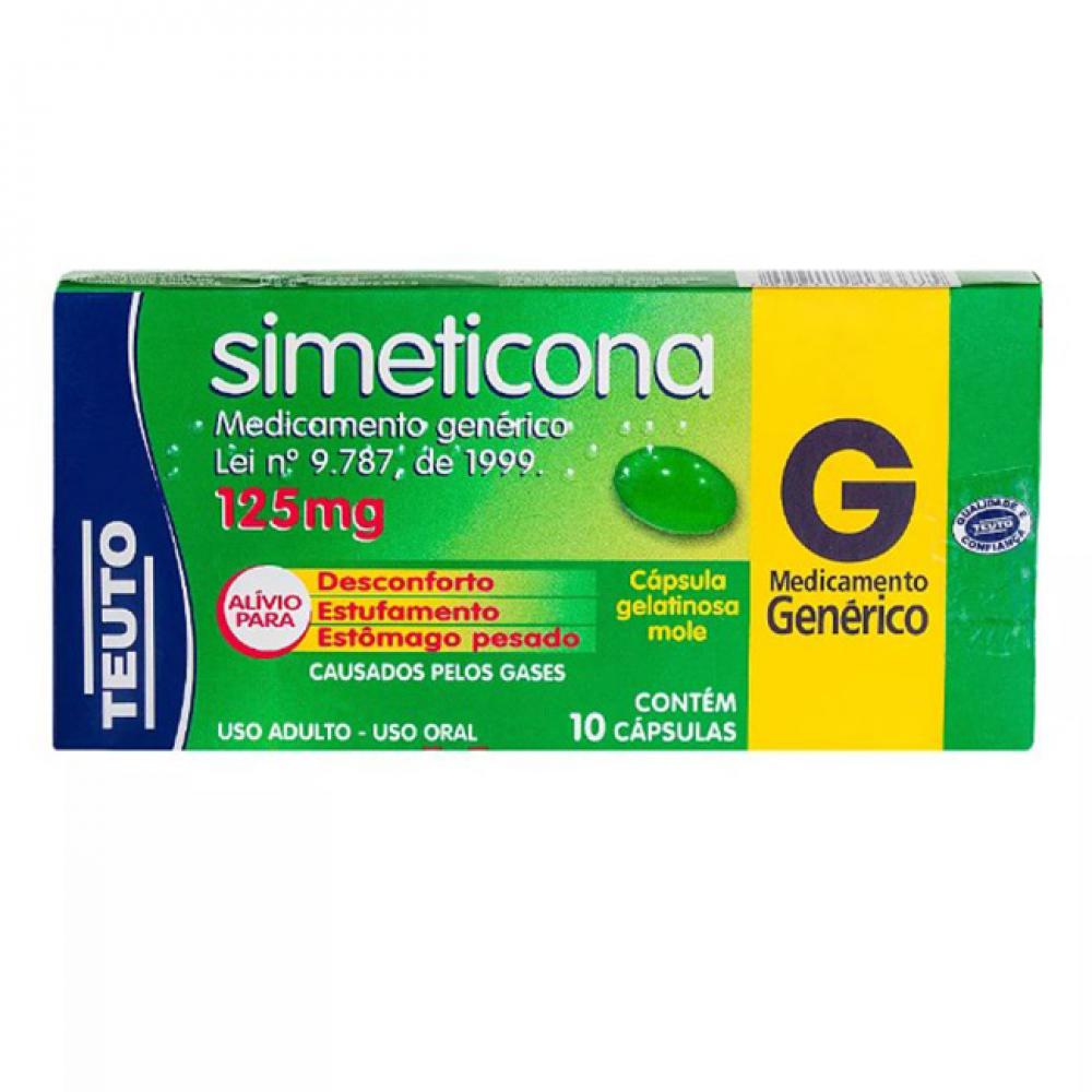 Simeticona 125mg - 10 Cápsulas Moles - Mevo Farma