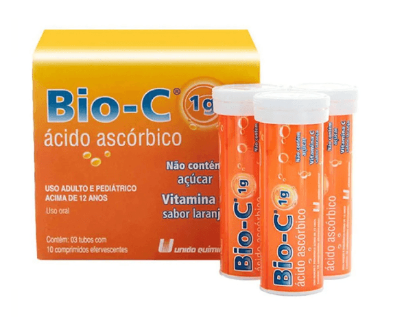 Bio-C 1G Comprimido efervescente - Tubo com 30 Comprimidos | Mevo Farma