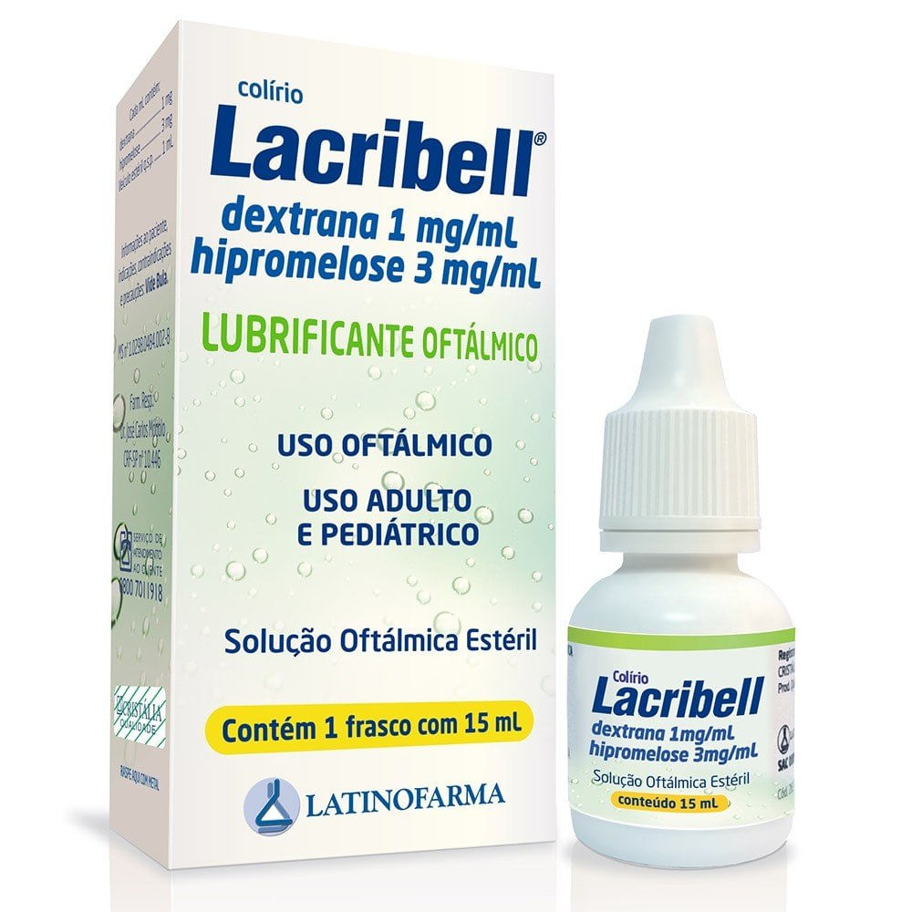 Lacribell 1MG/ML + 3MG/ML Solução oftálmica - Frasco com 15 mL | Mevo ...