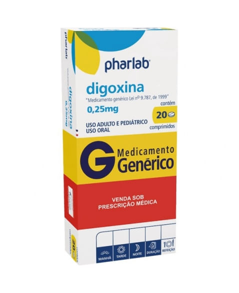 Digoxina 0.25MG Comprimido - Caixa com 20 Comprimidos | Mevo Farma