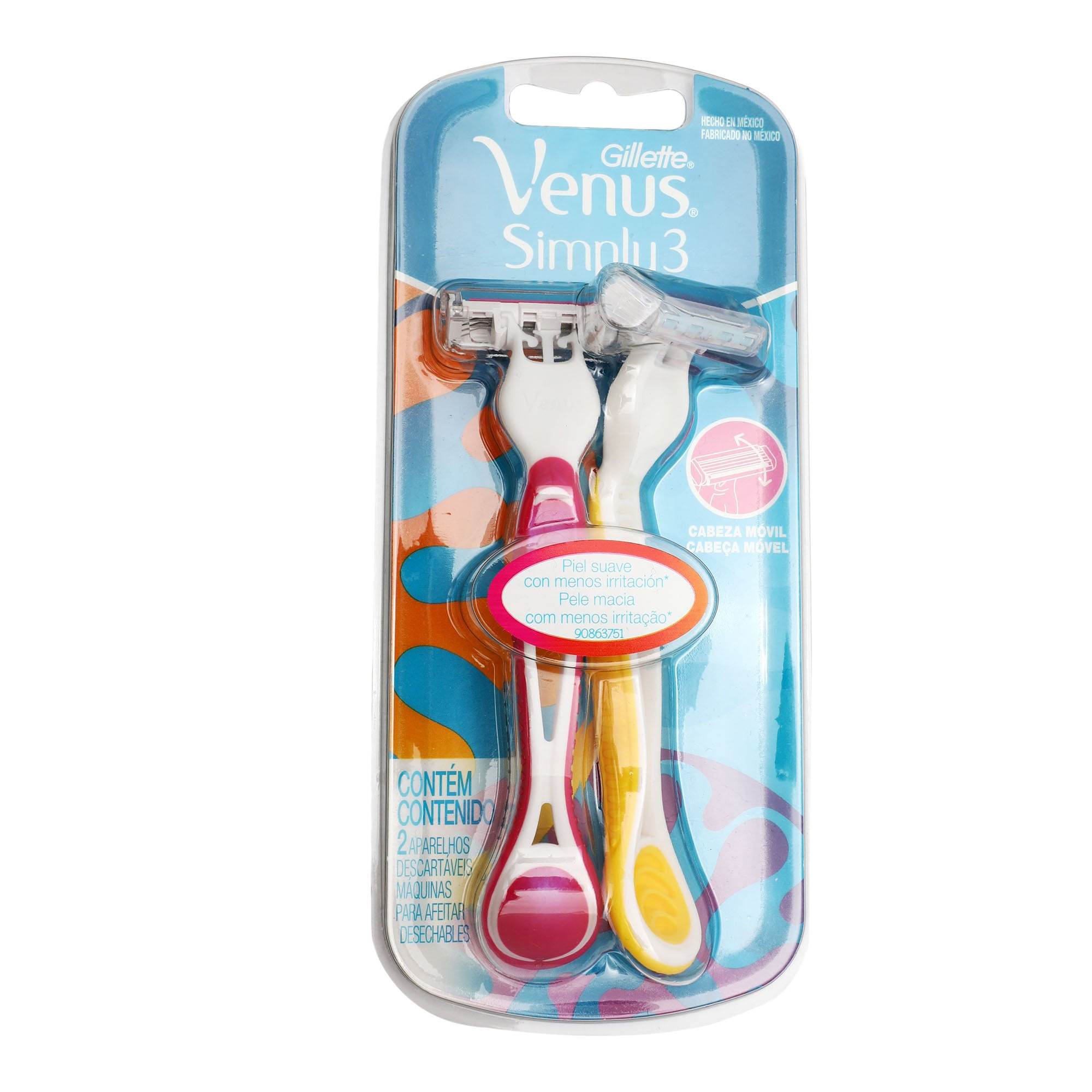 Aparelho Descartável Para Depilar Gillette Venus Simply3 2 Unidades ...