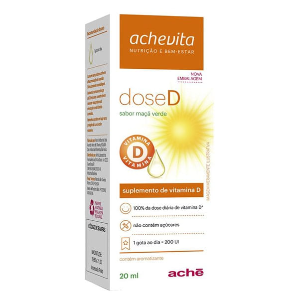 Dose D 4000UI/ML Solução oral (gotas) - Frasco com 20 mL | Mevo Farma ...