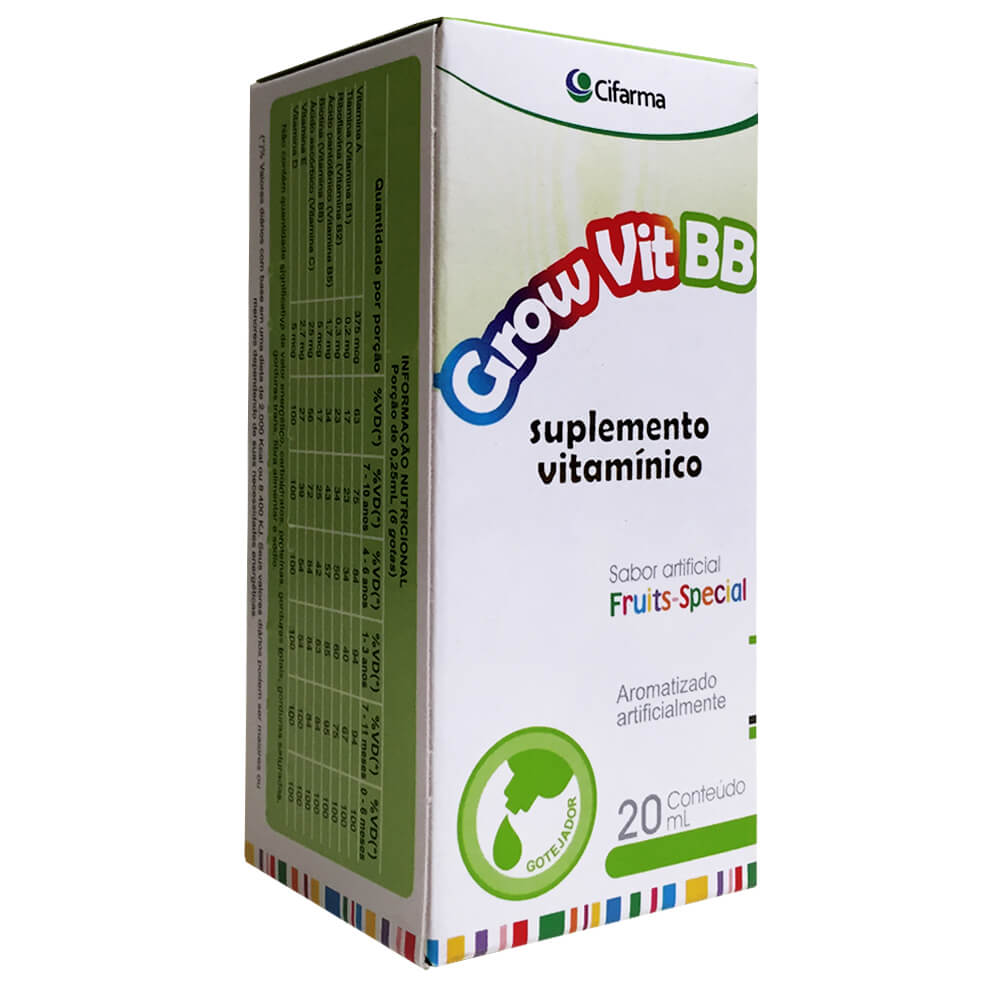 Grow Vit BB Sabor Fruits Special 20mL | Mevo Farma - Mevo Farma