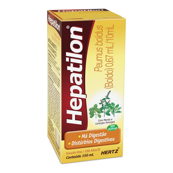 Hepatilon 0.067mL/mL Solução oral - Frasco com 150 mL | Mevo Farma ...