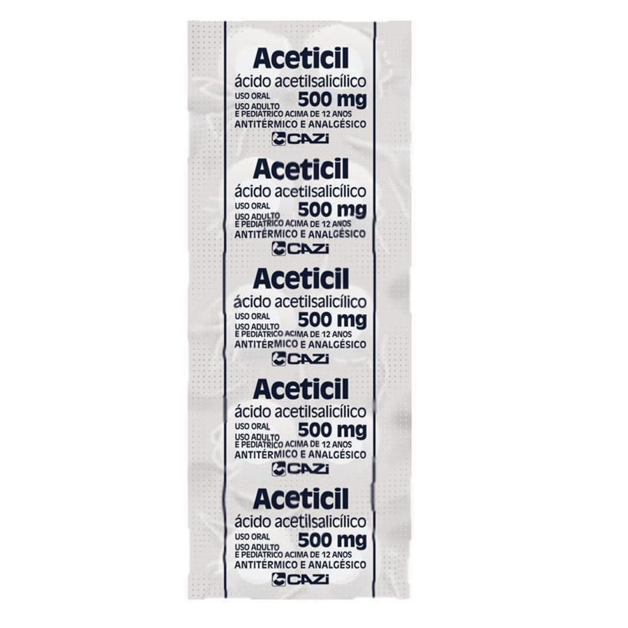 Aceticil 500MG Comprimido - Caixa com 10 Comprimidos | Mevo Farma ...