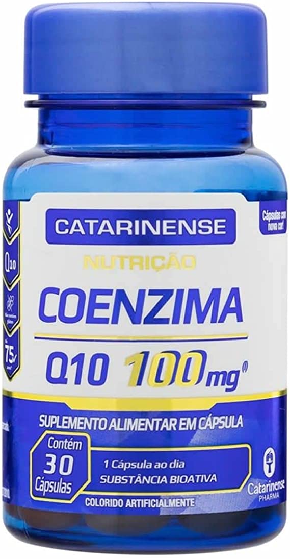 Coenzima Q10 100mg 30 Cápsulas Catarinense Pharma | Energia e Saúde ...