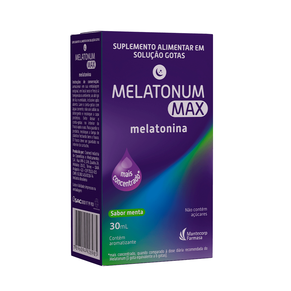 Melatonum Max Melatonina Sabor Menta Gotas 30ml | Mevo Farma - Mevo Farma