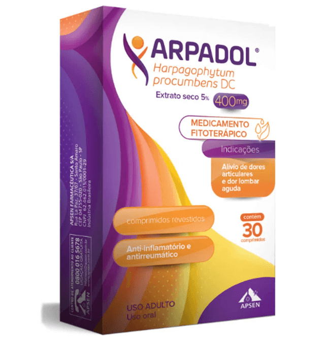 Arpadol 400MG Comprimido revestido - Caixa com 30 Comprimidos | Mevo ...
