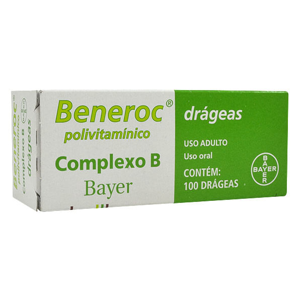 Beneroc Drágeas Polivitamínico 100un | Mevo Farma - Mevo Farma