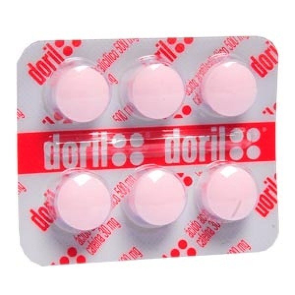 Doril 500MG + 30MG Comprimido simples - Blíster com 6 Comprimidos ...