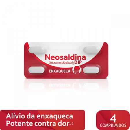 Neosaldina Dip 1G Comprimido - Blíster com 4 Comprimidos | Mevo Farma ...