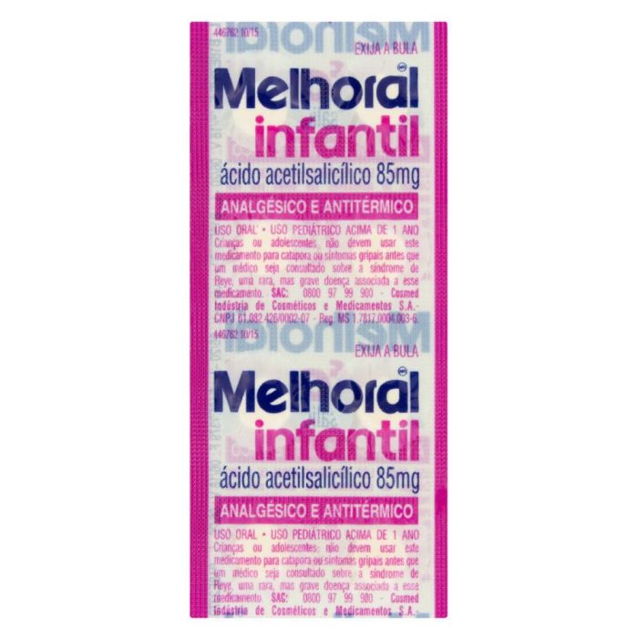Melhoral 85MG Comprimido Simples - Blíster com 8 Comprimidos | Mevo ...