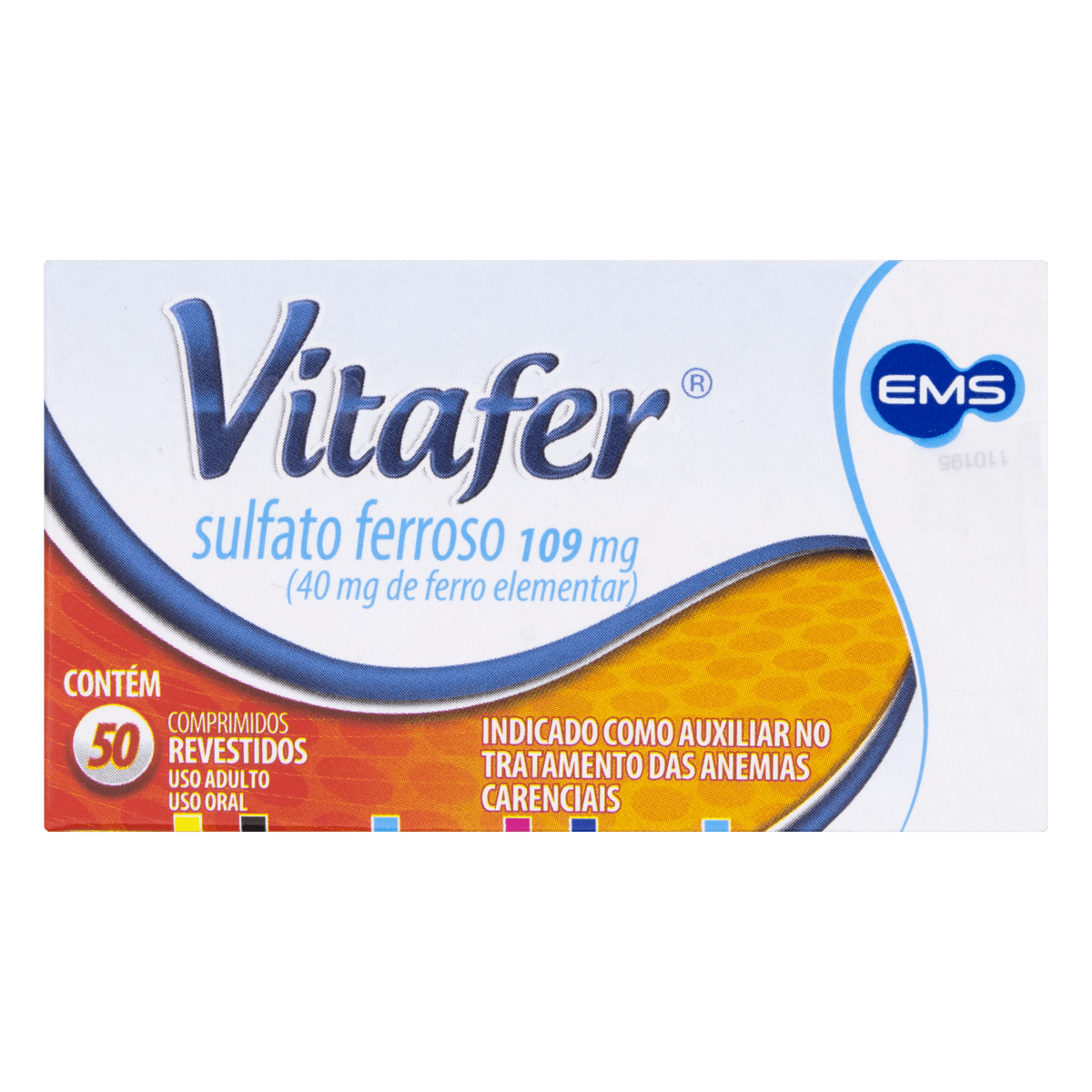 Vitafer 109MG Comprimido revestido - 50 Comprimidos | Mevo Farma - Mevo ...