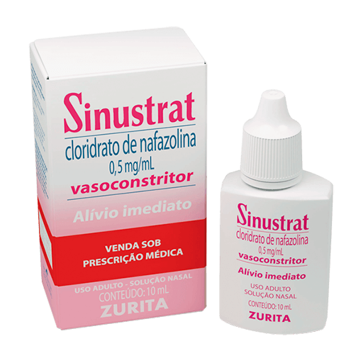 Sinustrat Vasoconstrictor 0.5MG/ML Solução nasal - Frasco com 10 mL ...
