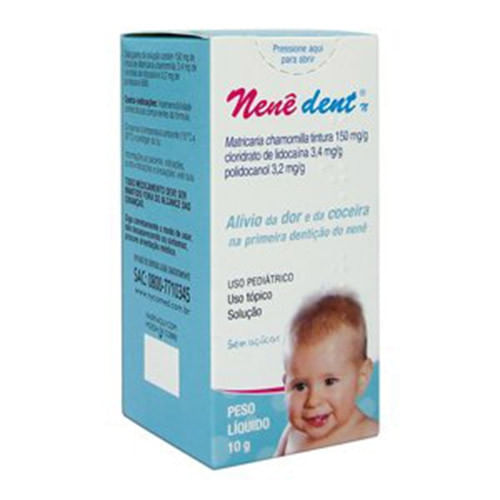 Nene Dent N 3.4MG/G + 150MG/G + 3.2MG/G Solução oral (gotas) - Frasco ...