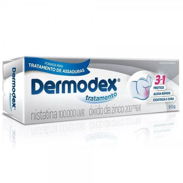 Dermodex 100000UI/g + 200mg/g Pomada Dermatológica - Bisnaga com 60g ...