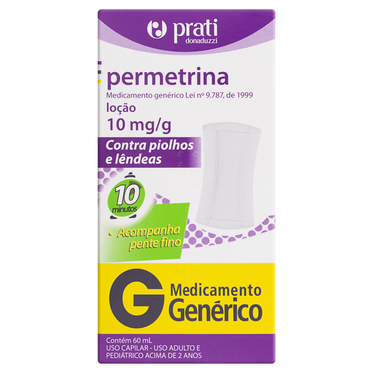 Permetrina 10MG/G Loção tópica - Frasco com 60 mL | Mevo Farma
