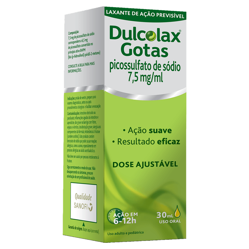 Dulcolax Gotas 7.5mg/mL Solução Oral (Gotas) - Frasco com 30 mL