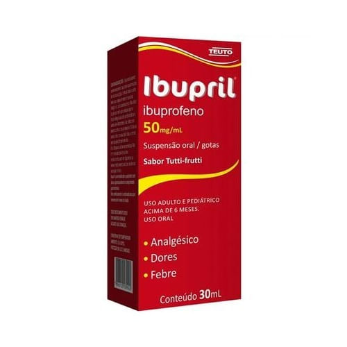 Ibupril 50mg/mL Suspensão Oral (Gotas) Frasco com 30mL - Mevo Farma