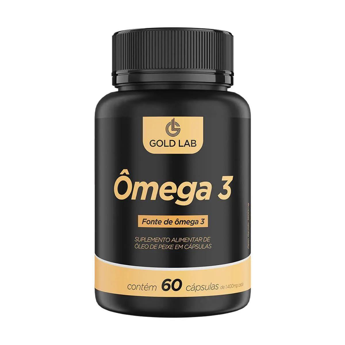 Ômega 3 Gold Lab 1400mg com 120 Cápsulas - Mevo Farma